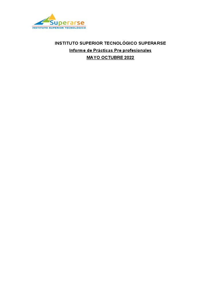 FP5 Informe Final de Prácticas Alumno | PDF