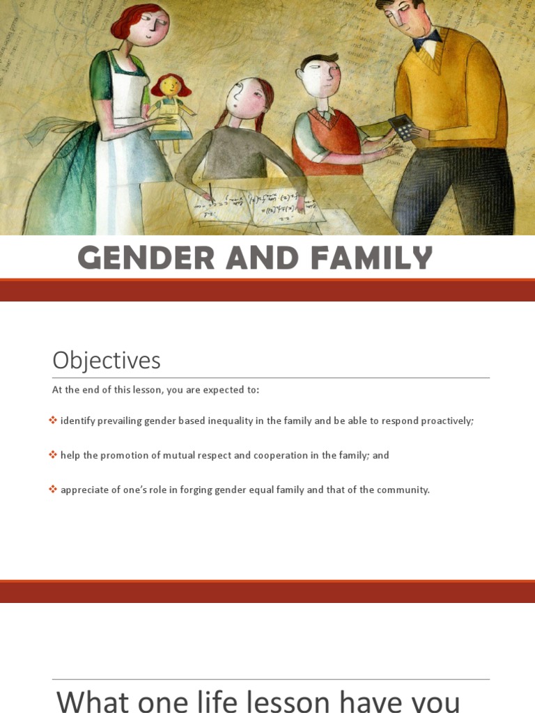Gender and Family | PDF | Gender Role | Family