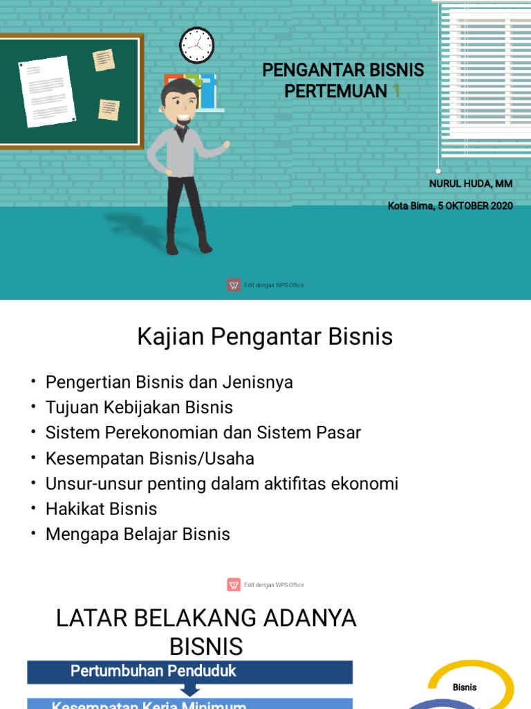Materi 1 PENGANTAR BISNIS BAB 1 | PDF