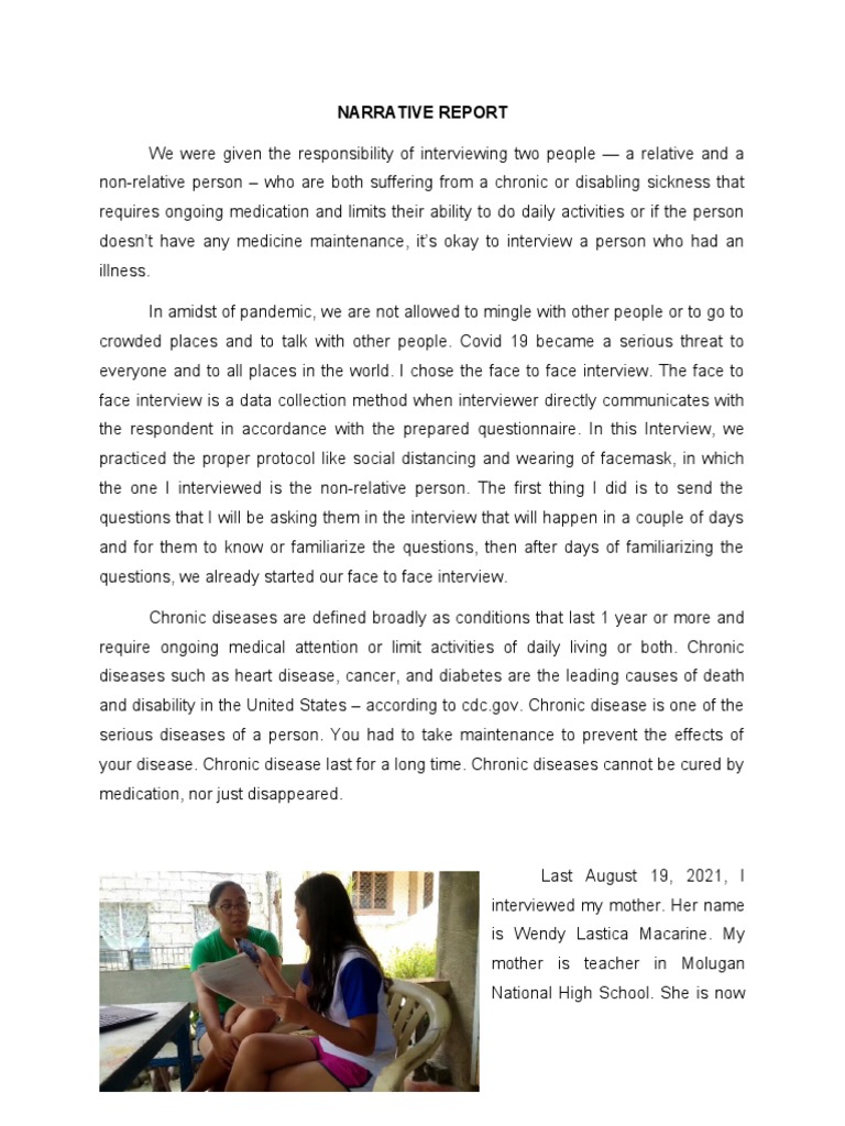 (Final) Narrative Report | PDF | Hypertension | Chronic Condition