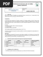 Prueba de Excentricidad en Balanzas | PDF | Química | Ciencias fisicas