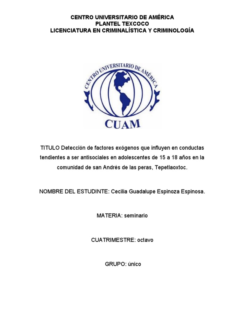 Cecilia Protocolo de Tsis Capitulos | PDF | Criminología | Tabú