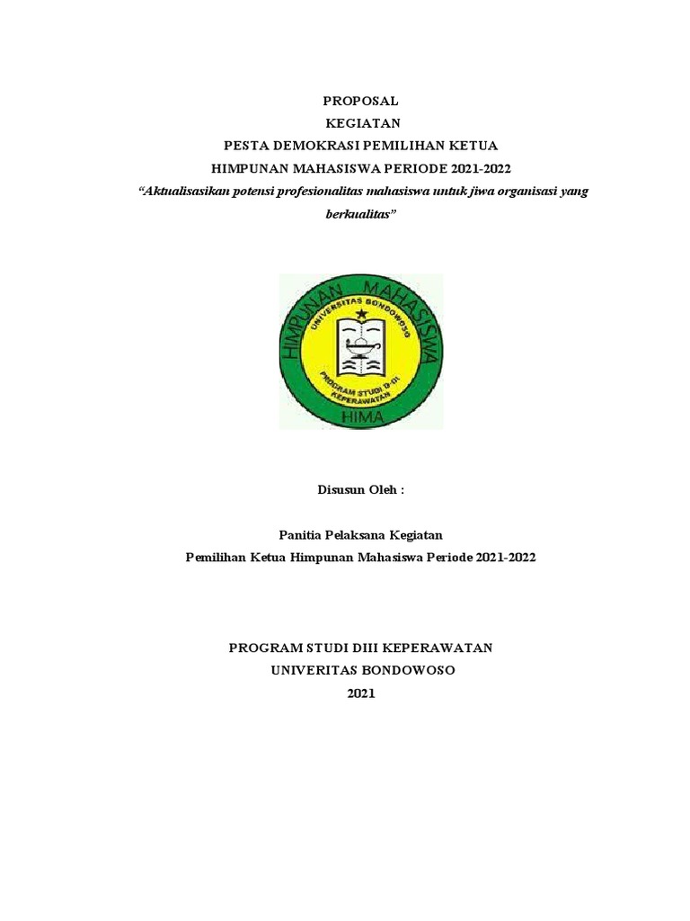 PROPOSAL PEMILU 2021 Acc | PDF