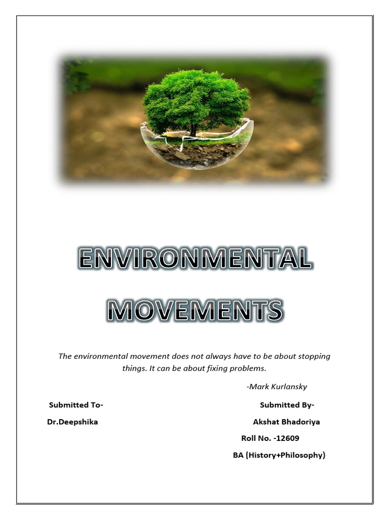 Environmental Movements | PDF | Natural Environment