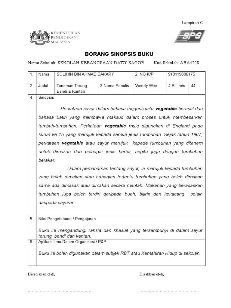 Sinopsis Buku | PDF