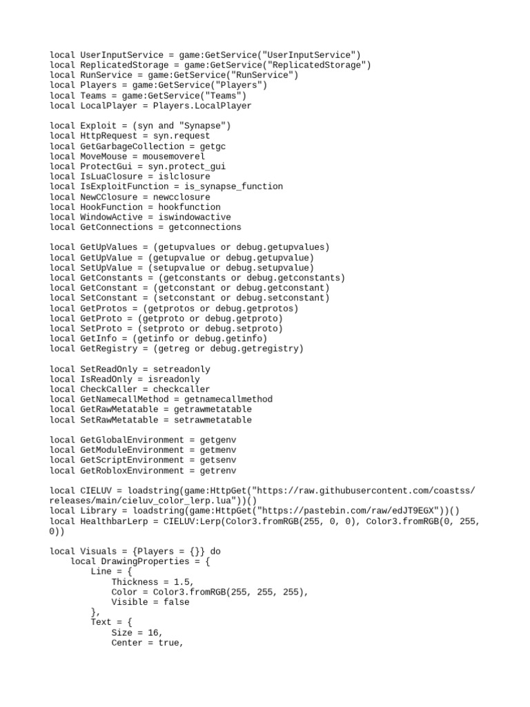 Universal ESP + Aimbot | PDF
