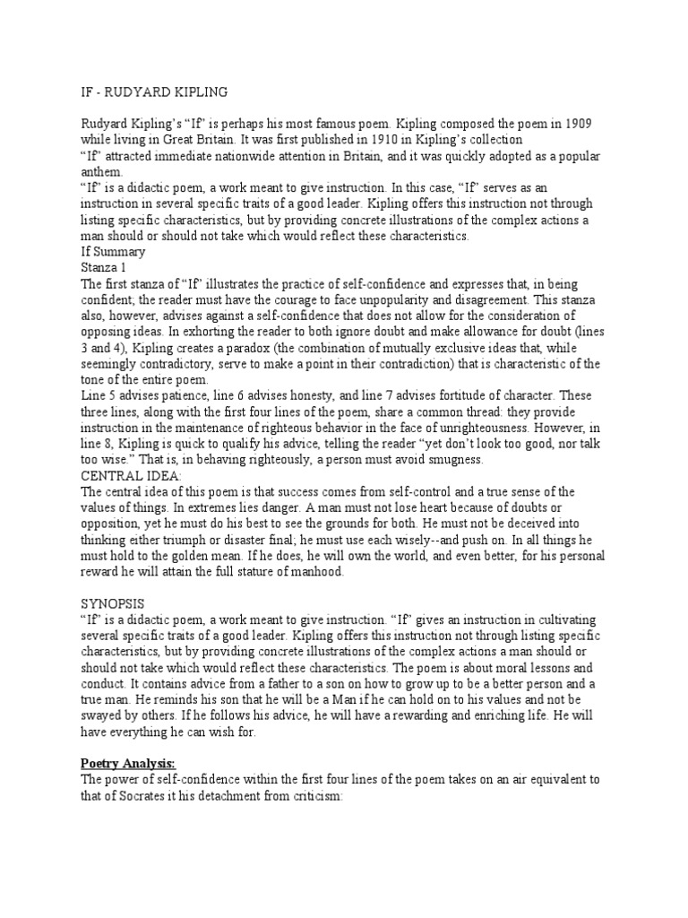 Poetry Analysis | PDF