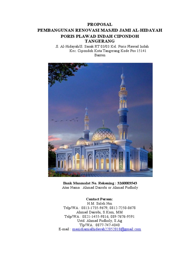 Proposal Masjid | PDF
