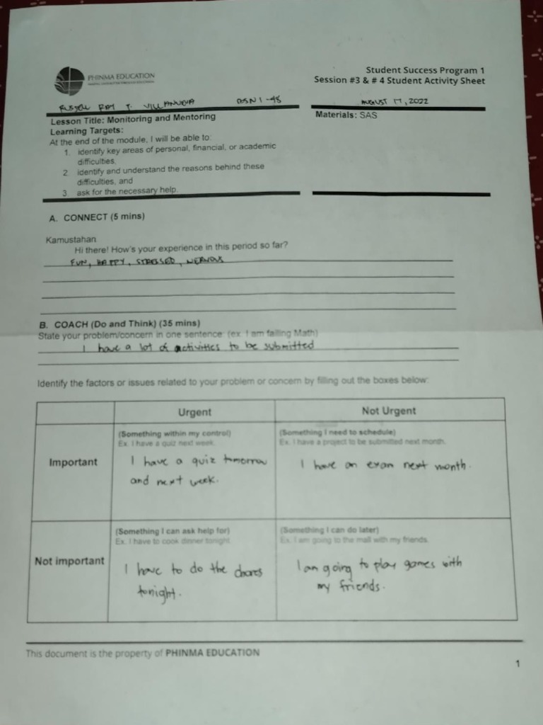 SSP - Session 3&4 | PDF