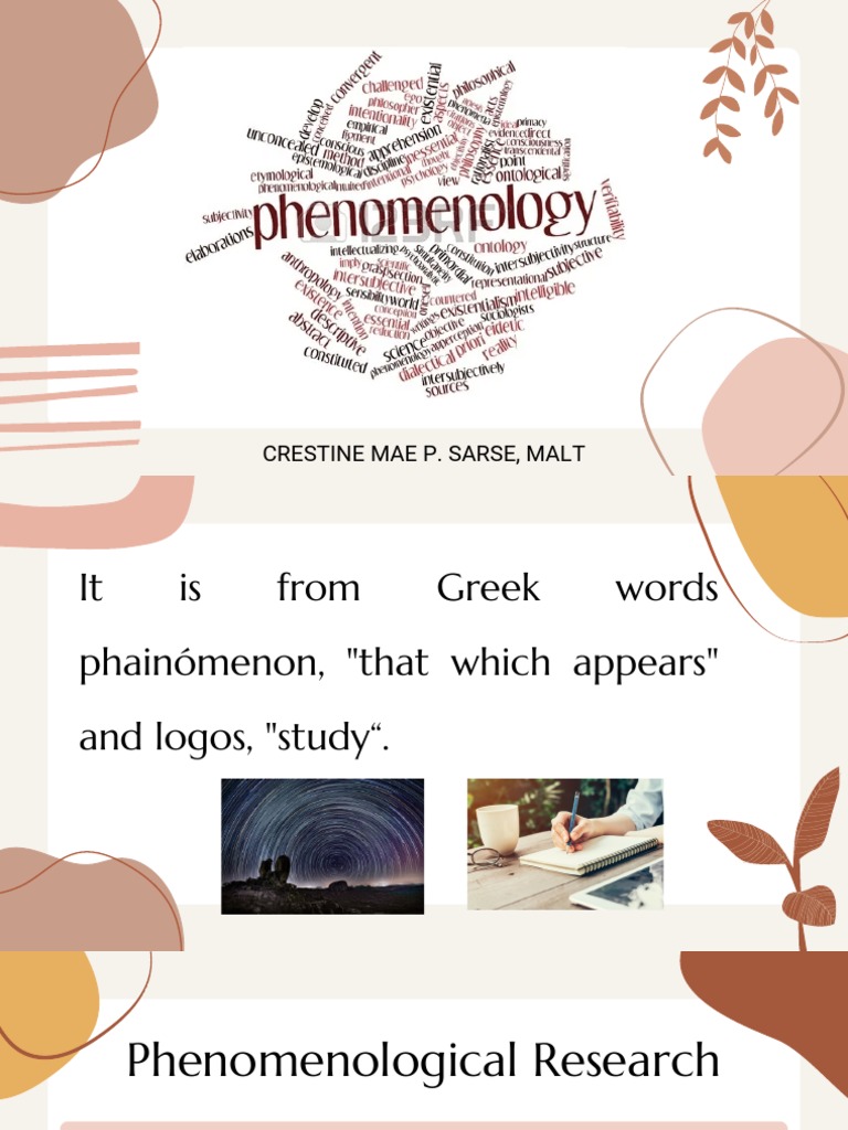 Phenomenology | PDF | Phenomenology (Philosophy) | Qualitative Research