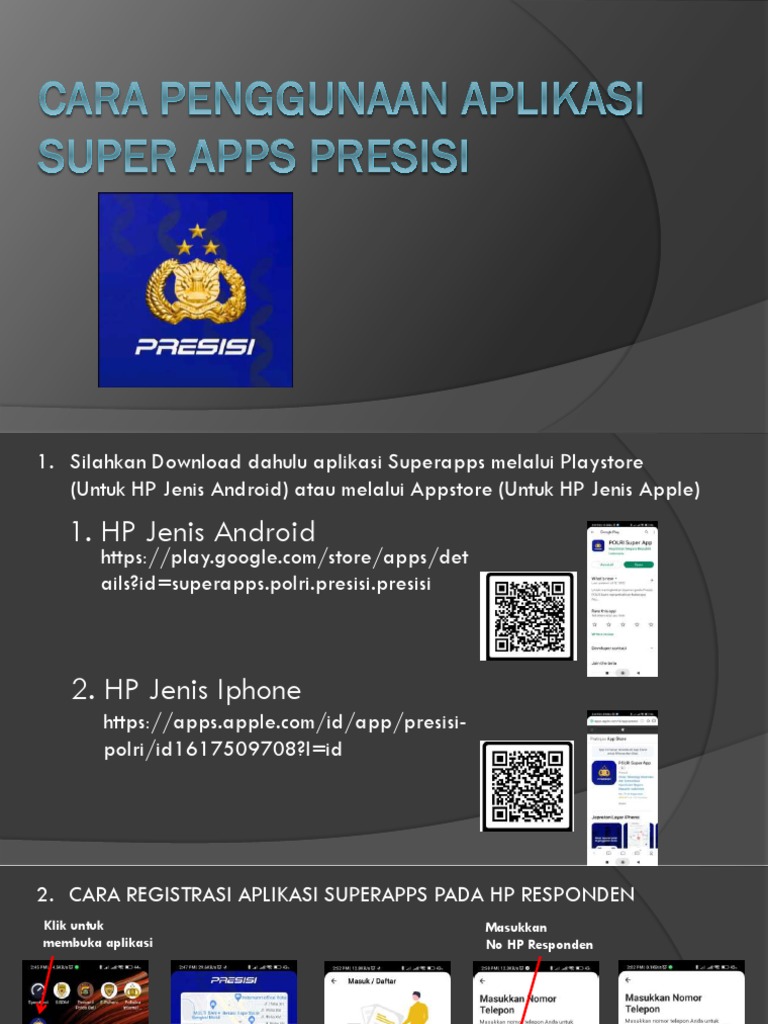 Cara Penggunaan SuperApps Presisi | PDF