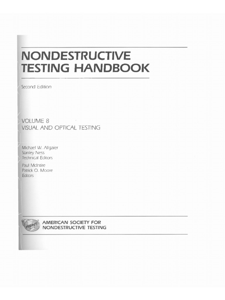 ASNT VT Hand Book | PDF