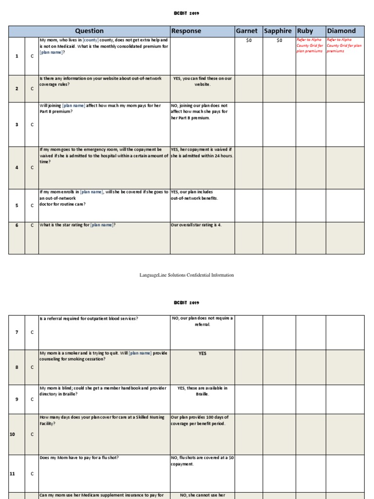 BCBST 2019 Cms Audit Agent Grid Englishv1 | PDF | Business