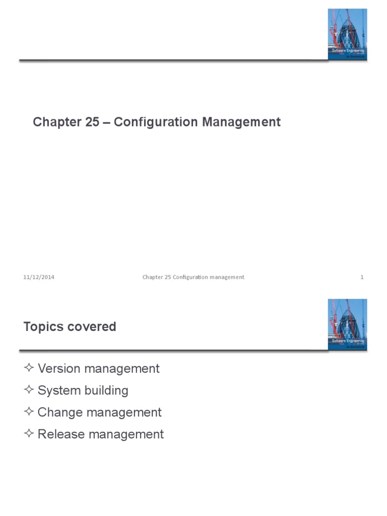 Ch25 Configuration Management | PDF | Version Control | Software Repository