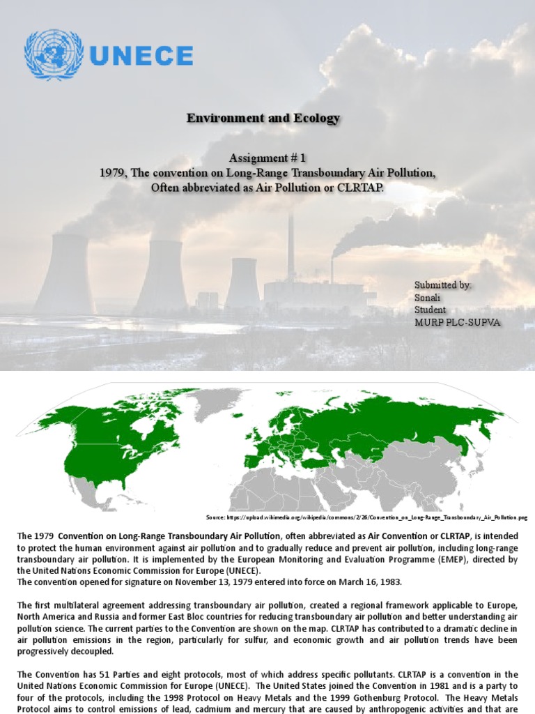 CLRTAP: Tackling Transboundary Air Pollution | PDF | Air Pollution | N Ox