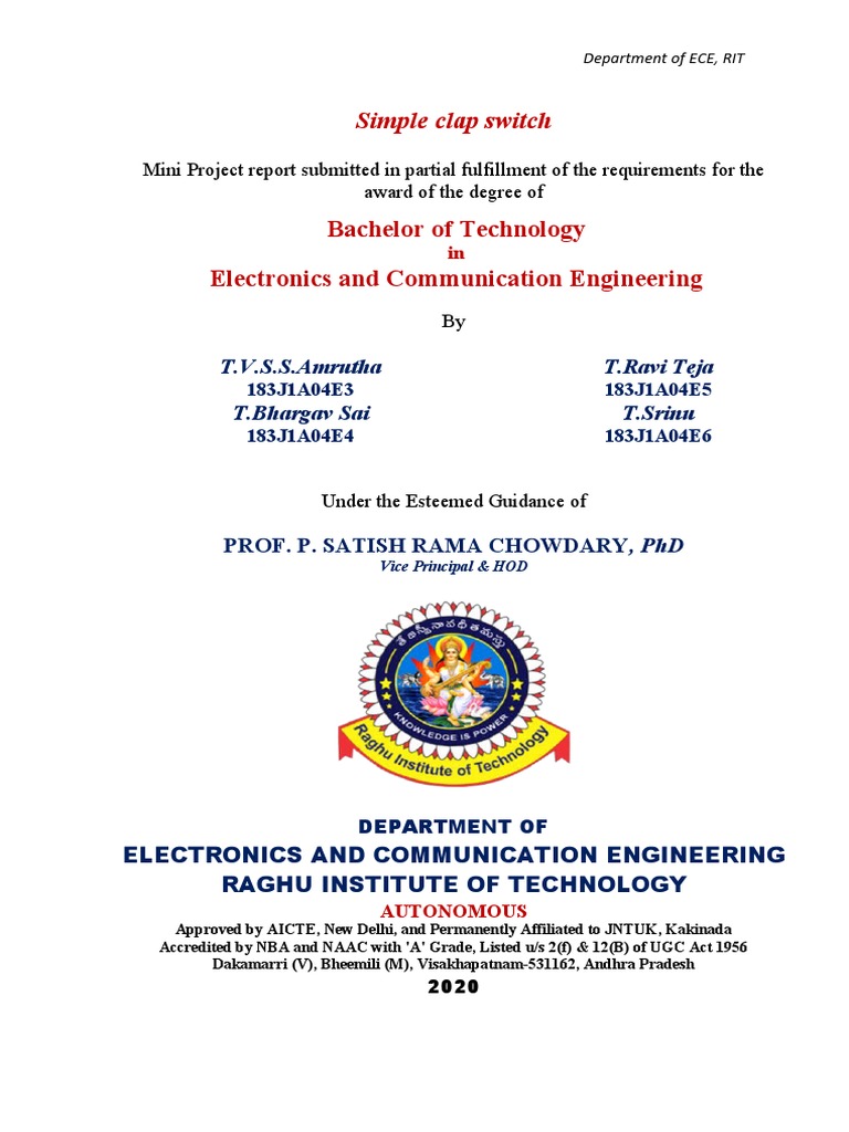 Sample Project Documentation Pdf