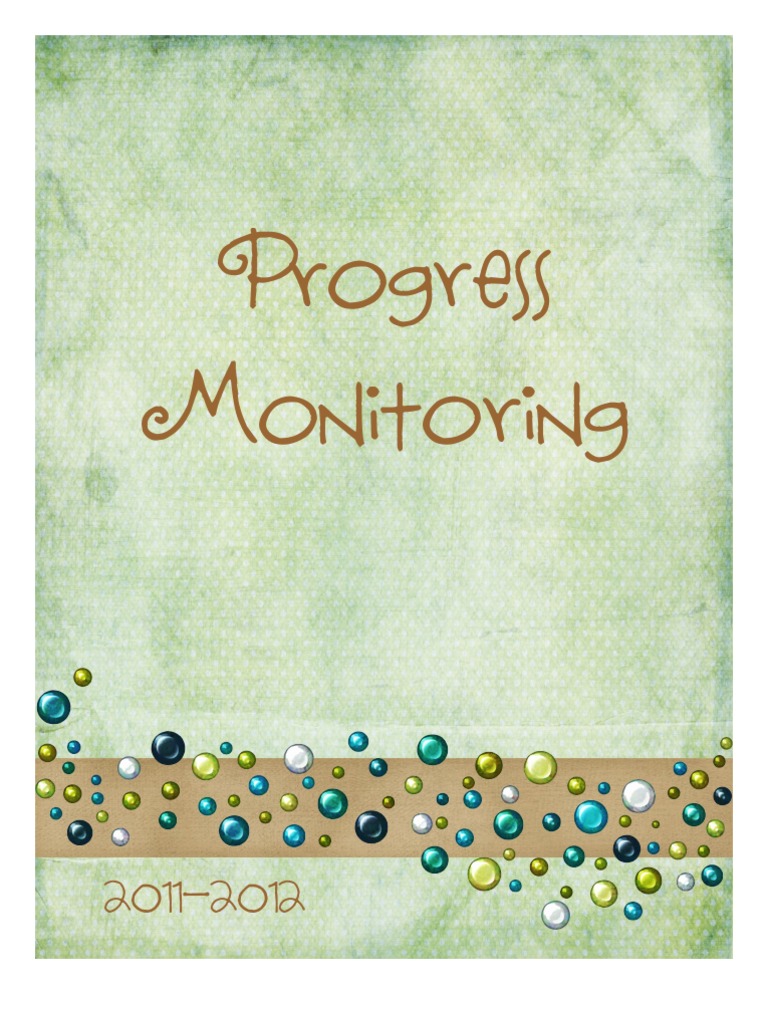 Progress Monitoring Binder Cover | PDF | Business