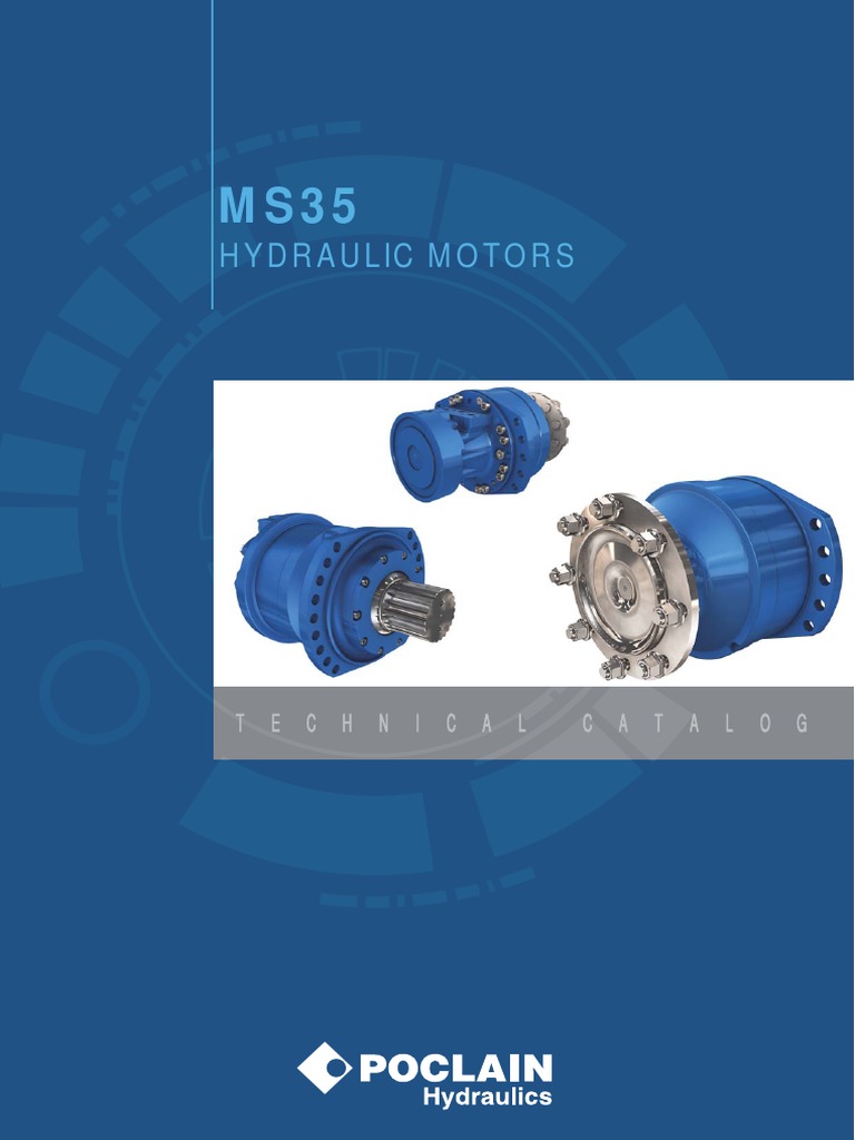 Ms 35 Hydraulic Motors Poclain | PDF | Electric Motor | Brake