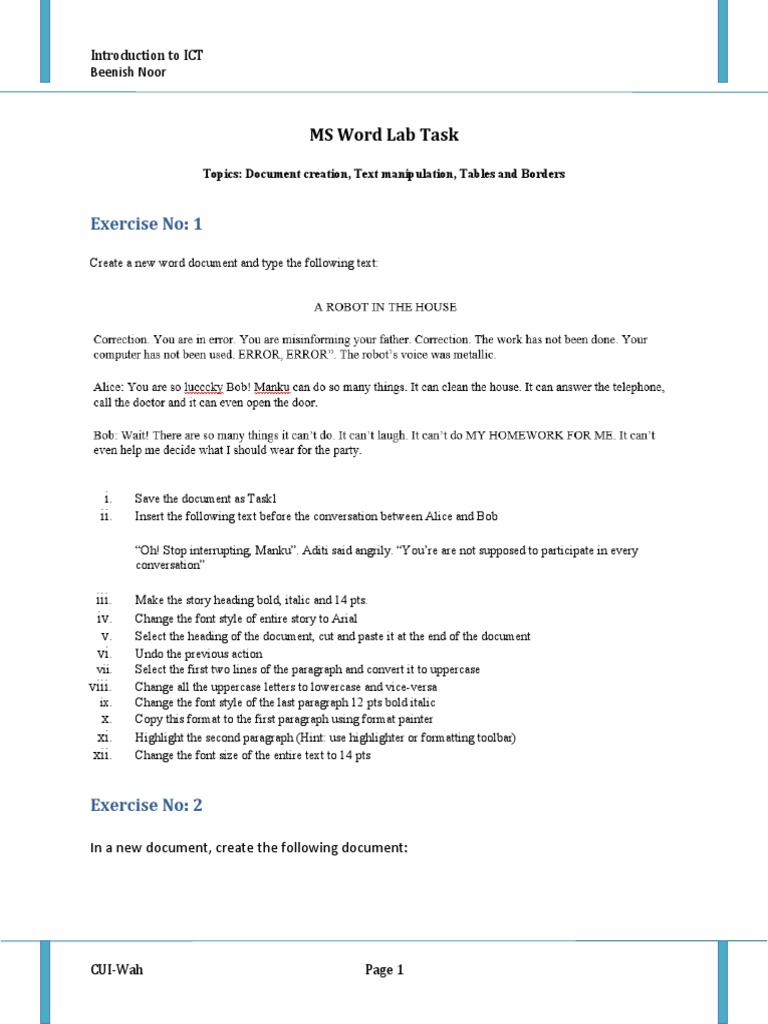 Fa22 LA01 Word | PDF