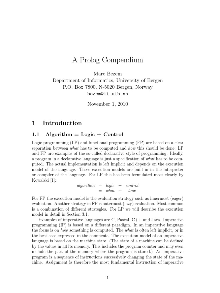 Prolog Tutorial Pdf Boolean Data Type Software Development