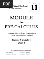 Precalculus-Grade 11-Quarter 1-Module1-Week 1 | PDF | Ellipse ...