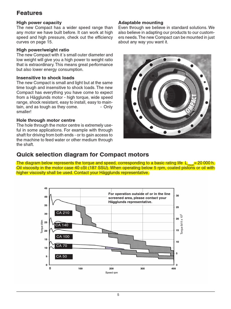 Hägglunds Compact Motor Features | PDF