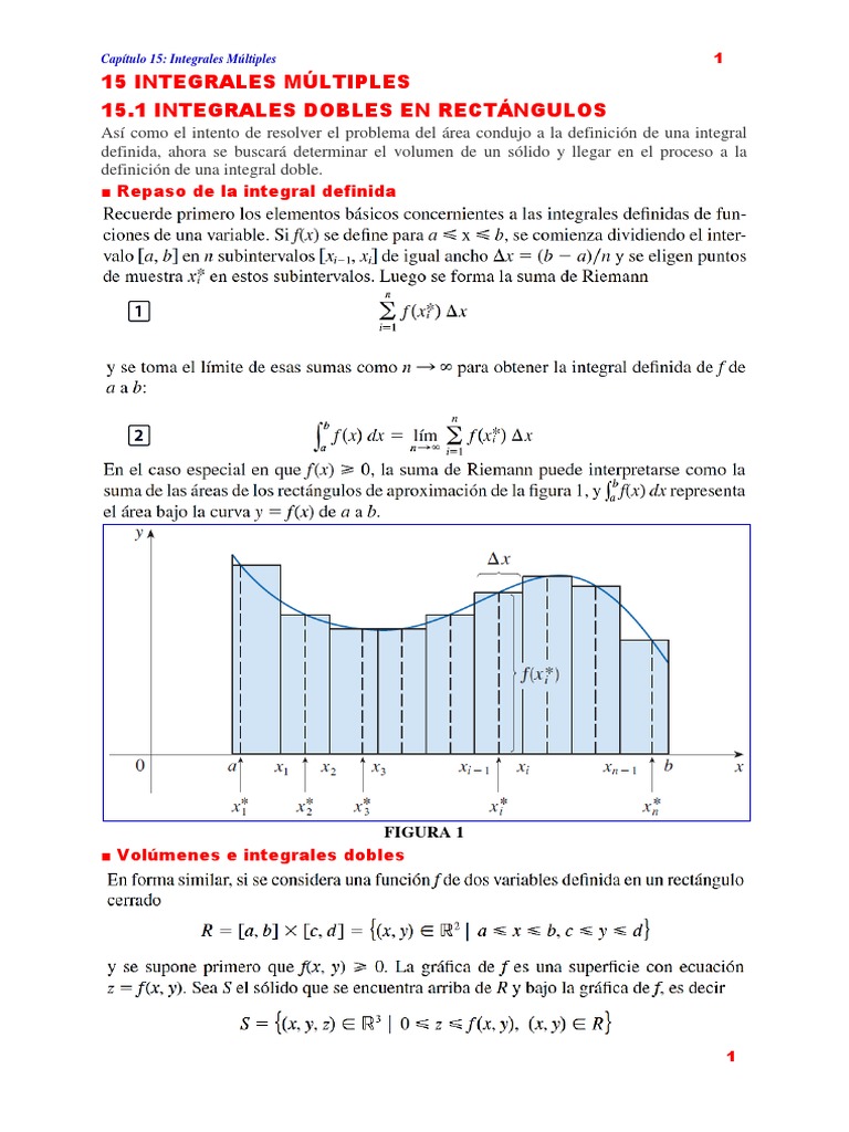 10ma Semana-Cap.15-Integrales Múltiples | PDF | Integral | Matemáticas