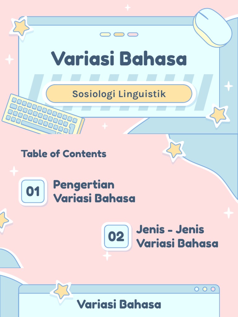Variasi Bahasa dan Jenis-Jenisnya | PDF