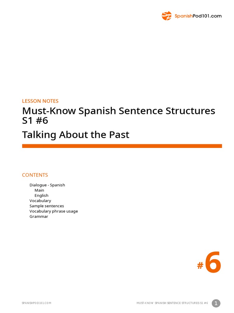 Spanish Simple Past Tense Guide | PDF | Adverb | Grammatical Tense