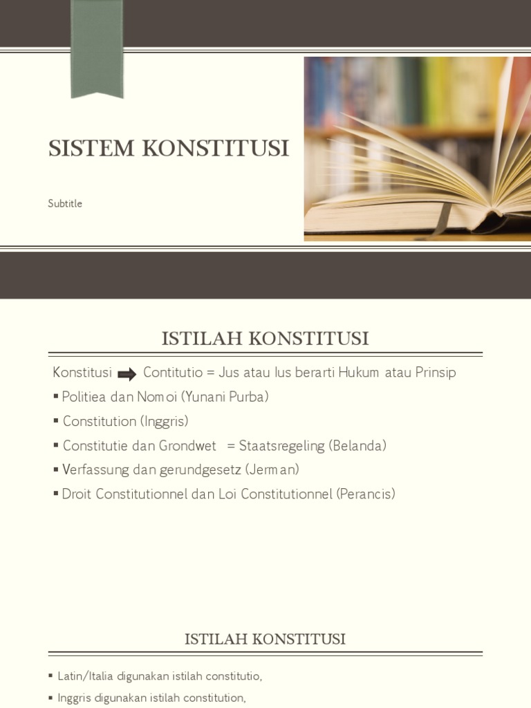 Sistem Konstitusi | PDF