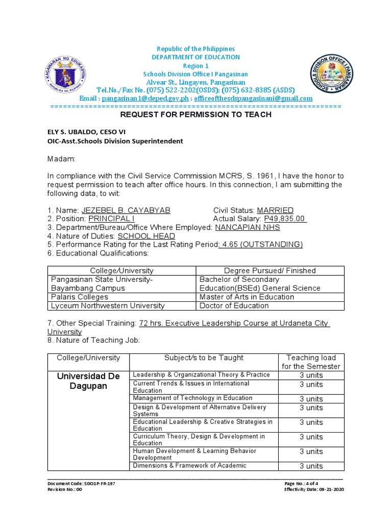 Permit To Teach | PDF | Leadership