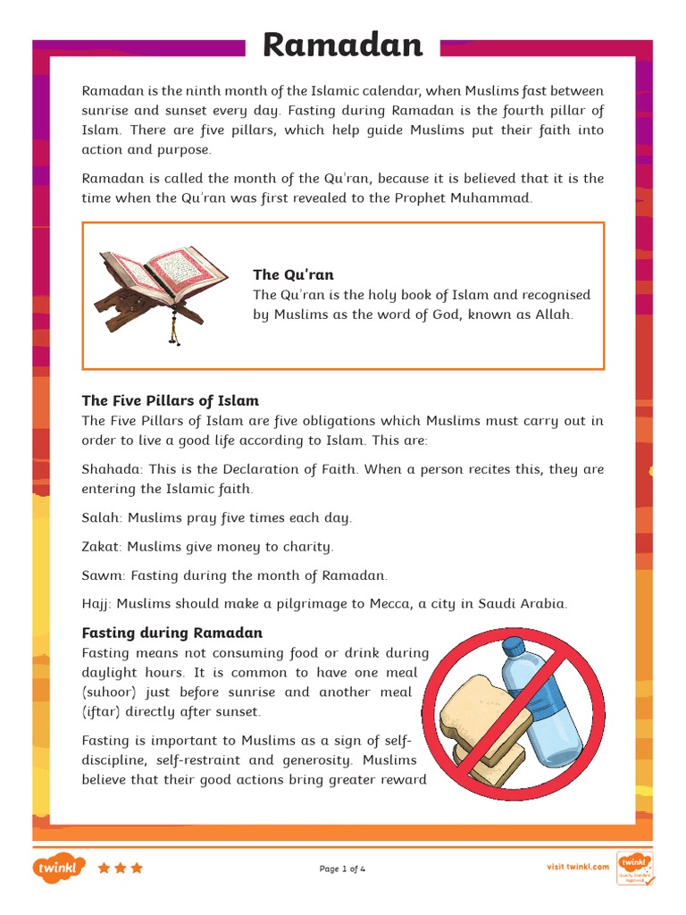 P5 Reading Exercise 67 | PDF | Ramadan | Sharia