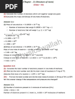 Byjus Com Ncert Solutions Class 11 Chemistry Chapter 2 Structure of Atoms ... | PDF | Electron ...
