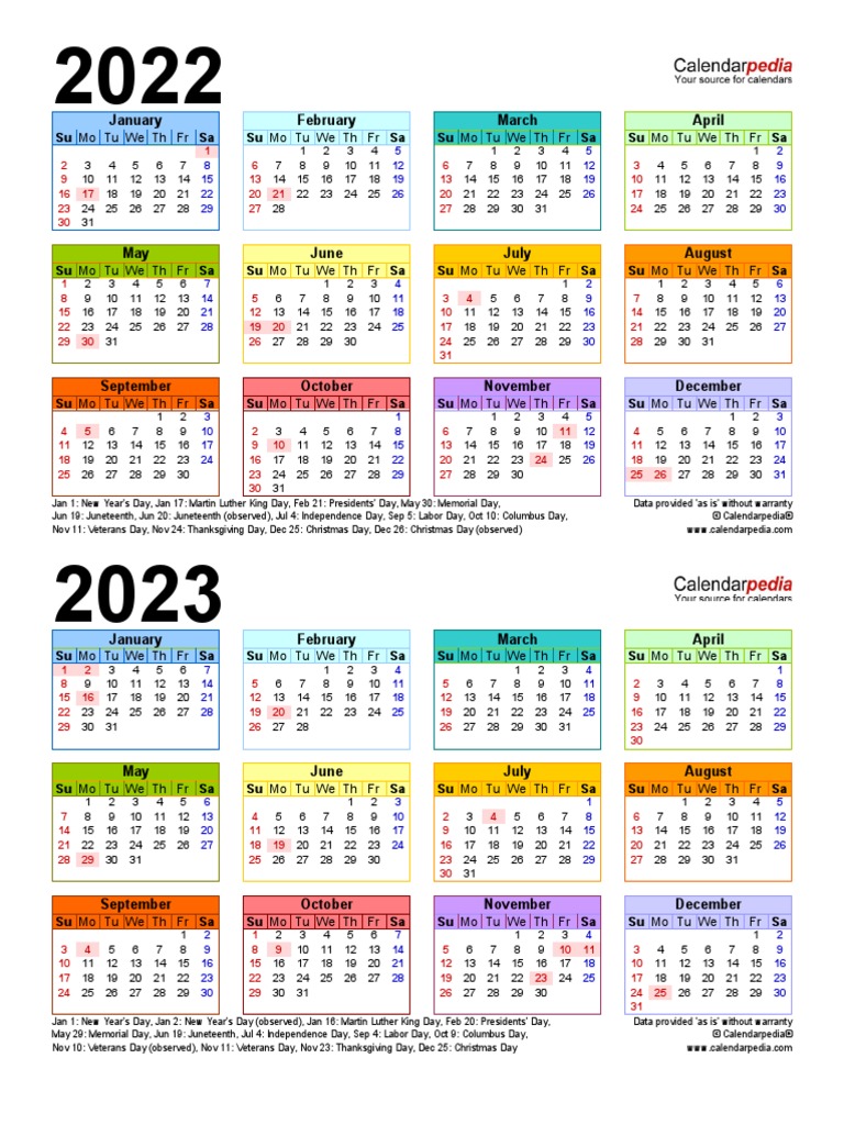 two-year-calendar-2022-2023-portrait-stacked-multi-colored | PDF
