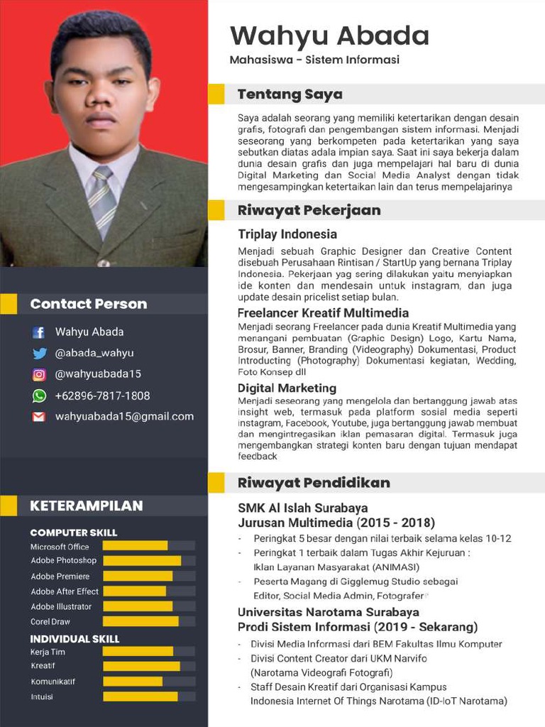 Wahyu Abada - Curriculum Vitae | PDF