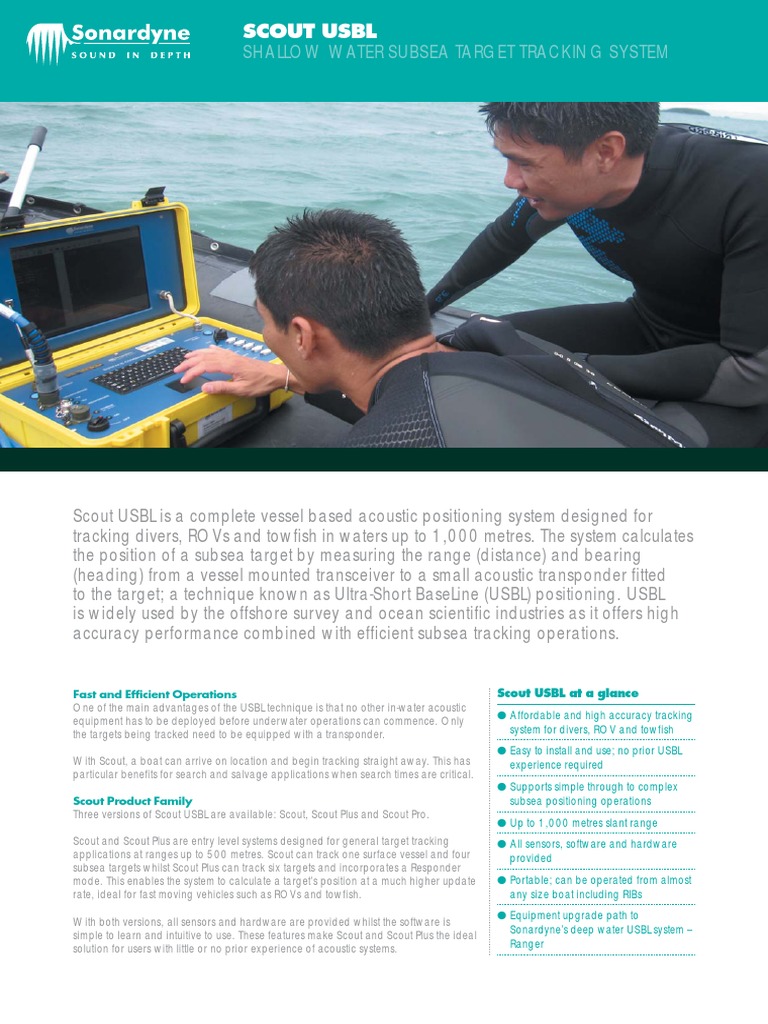 Sonardyne Scout Plus USBL System | PDF | Subsea (Technology) | Computer ...