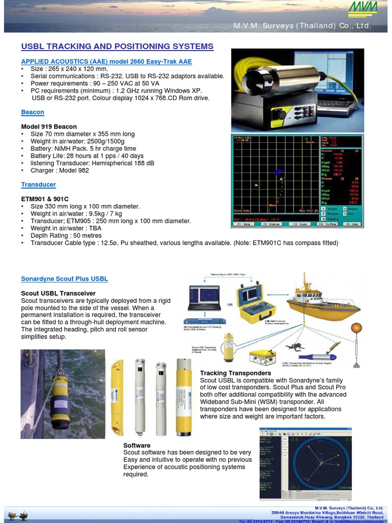 USBL Tracking Systems Overview | PDF