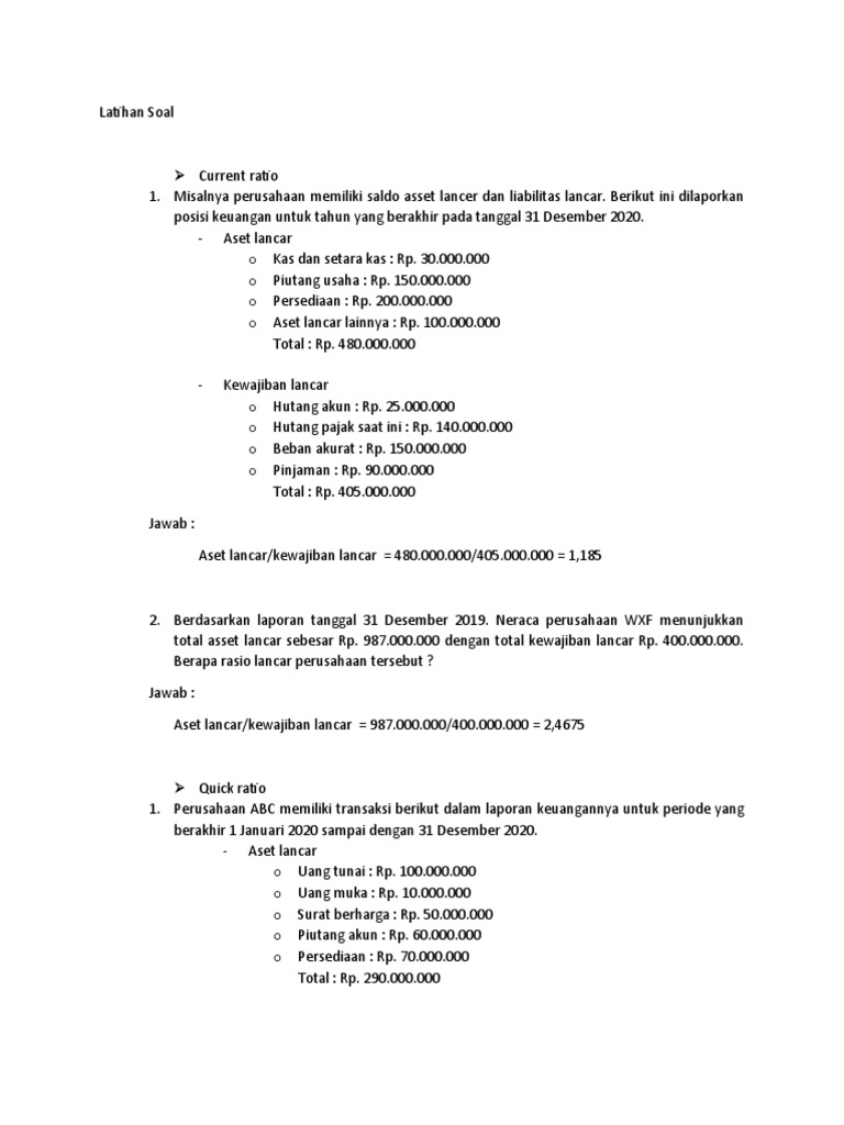 Latihan Soal PKK | PDF