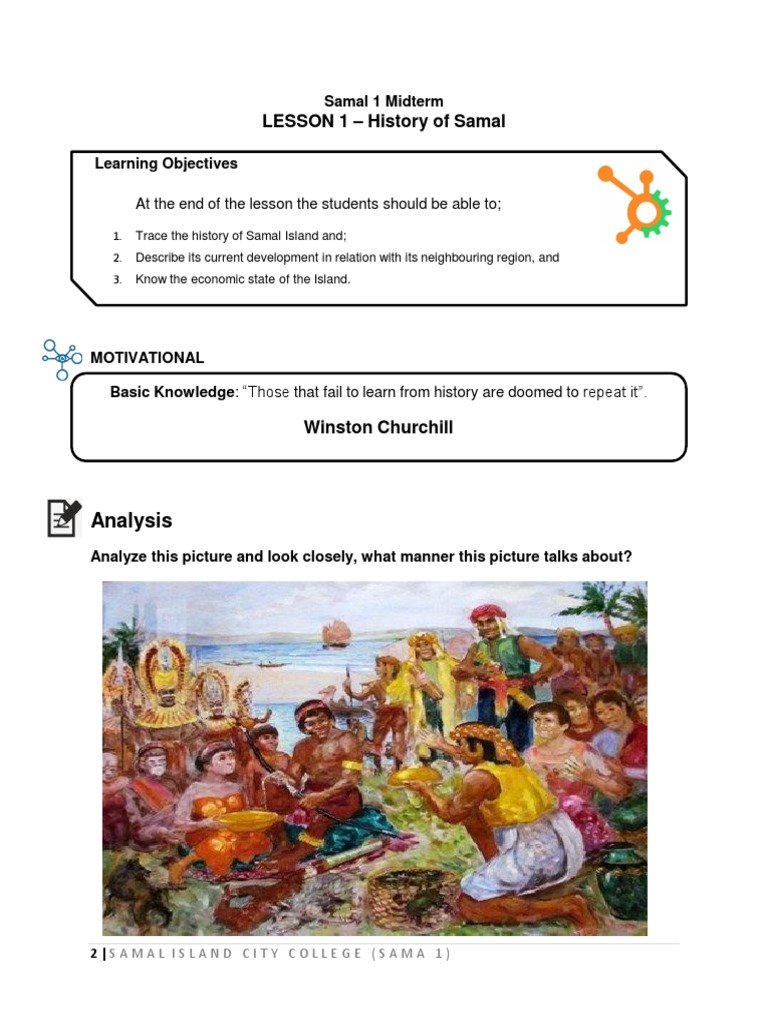 Samal 1 Midterm | PDF | Tourism