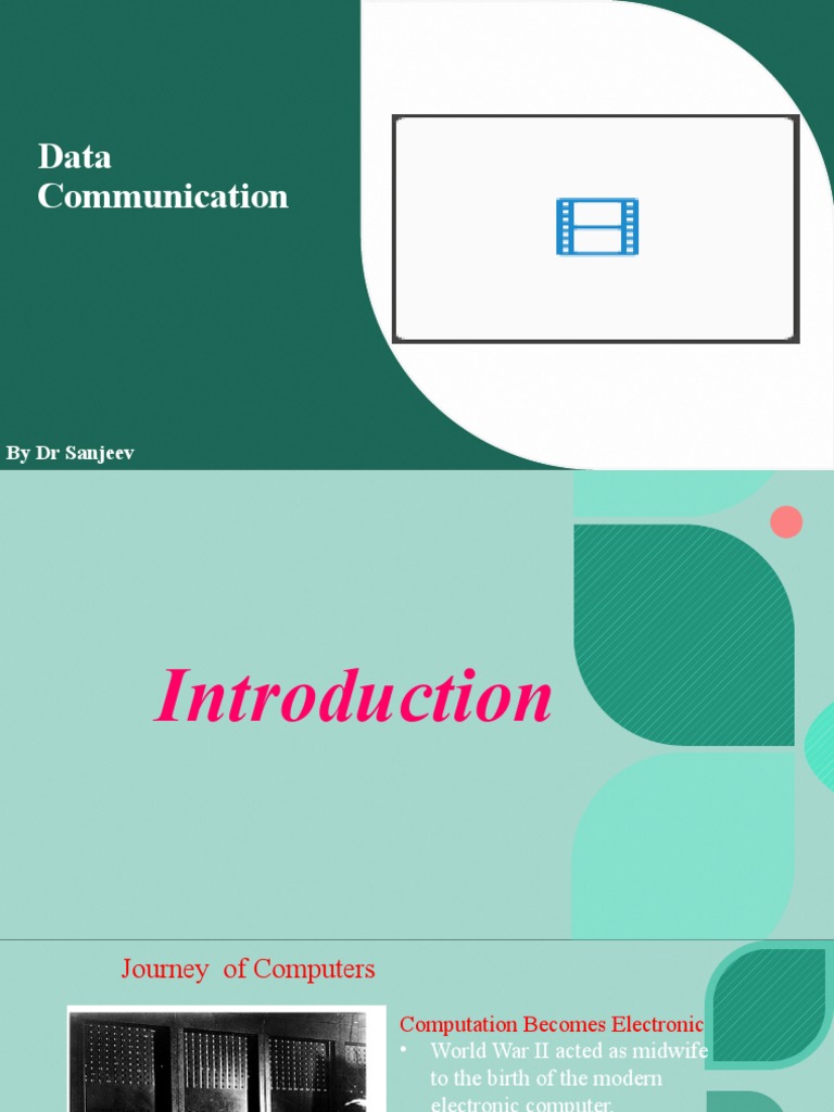Data Communication Lecture1 Pdf Computer Network Internet Protocol Suite