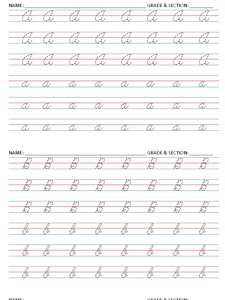 Cursive Writing Letters | Download Free PDF | Writing | Western Calligraphy