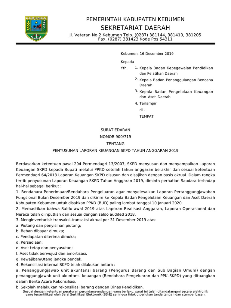 Penyusunan Laporan Keuangan SKPD | PDF