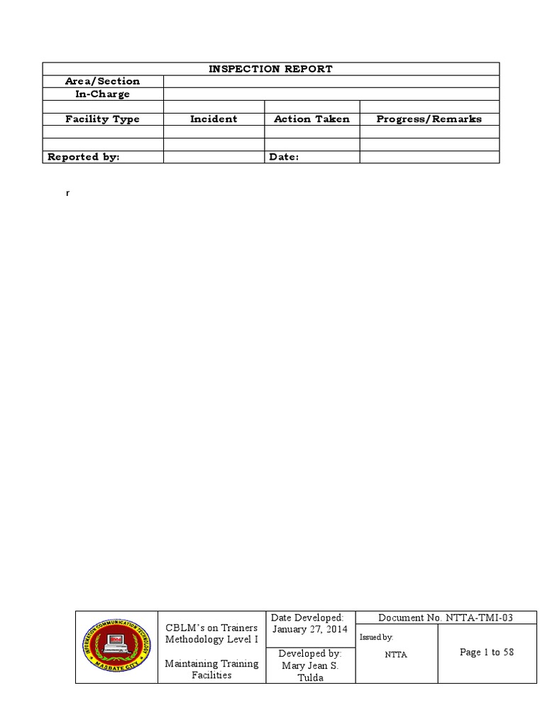 Inspection Report | PDF