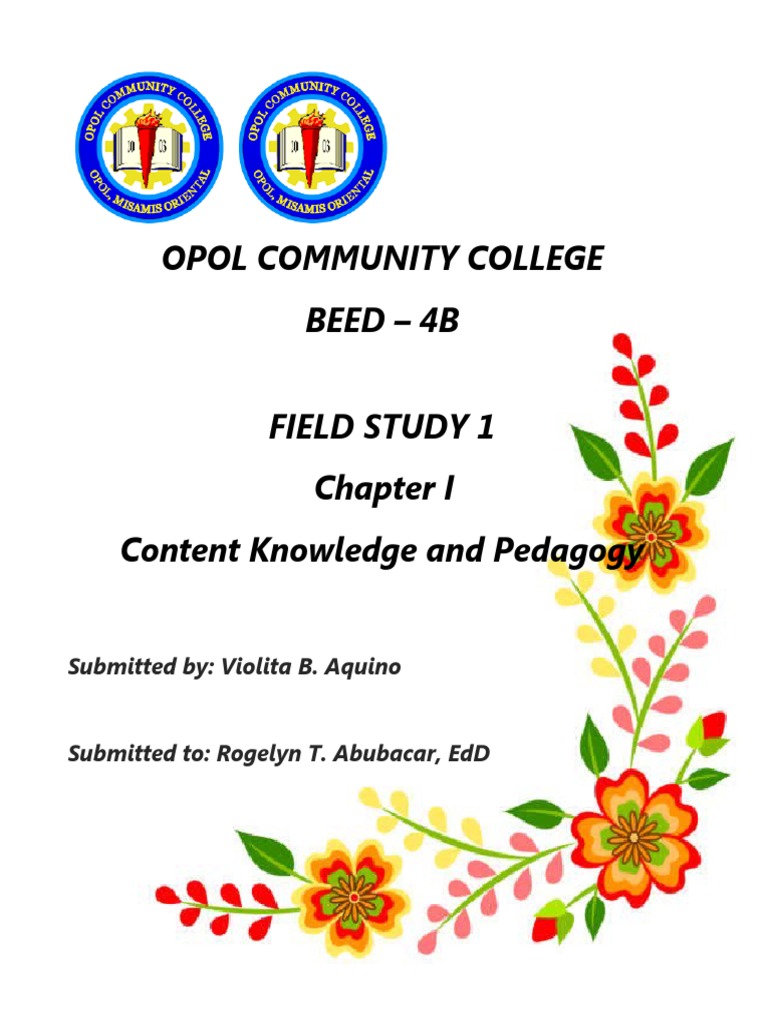 Field Study 1: Pedagogy and Observation | PDF