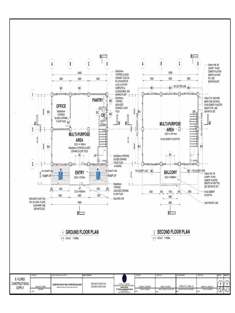 B. Flores Construction & Supply: Construction of Multi-Purpose Building ...
