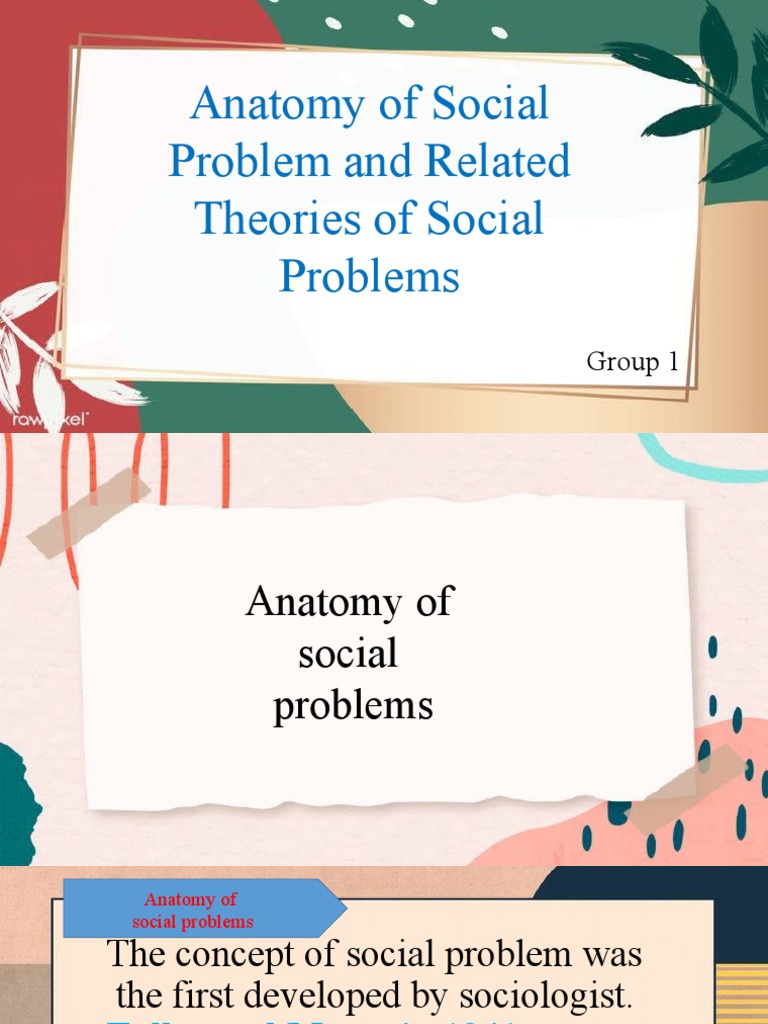 Anatomy of Social Problem and Related Theories of Social Problems | PDF ...