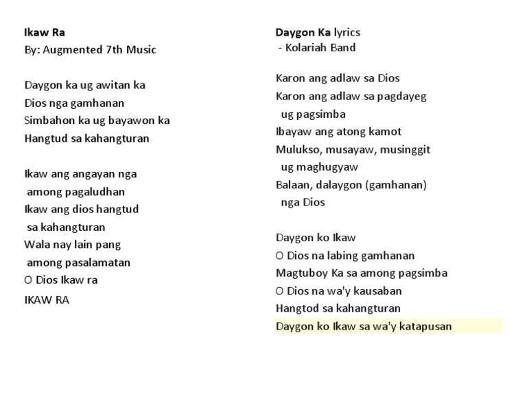 Ikaw Ra | PDF