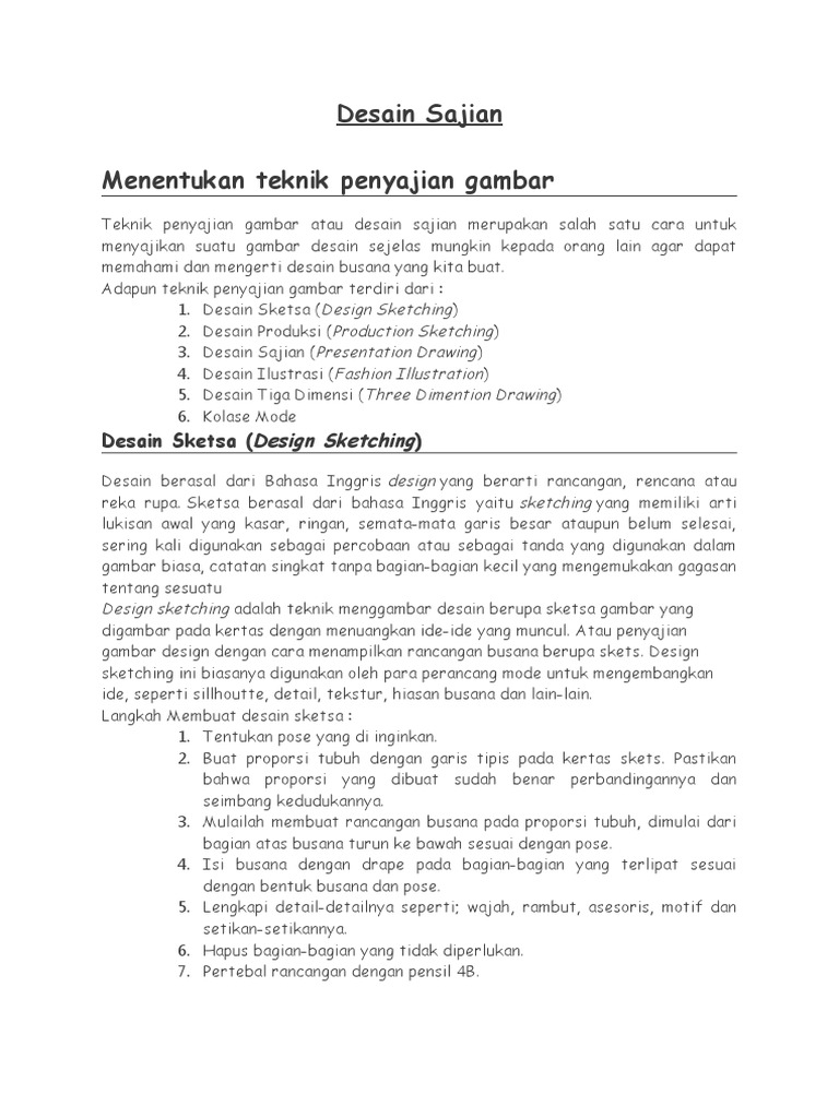 Desain Sajian | PDF | Karier & Perkembangan | Seni