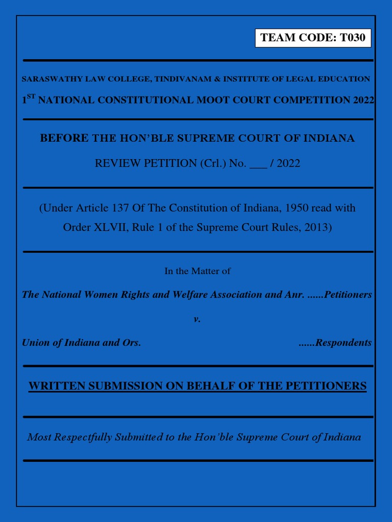 T030 - Petitioner | PDF | Annulment | Marriage