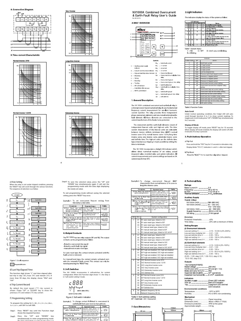 NX1000A Rev M0 Apr 19 Merged | PDF | Relay | Electrical Engineering